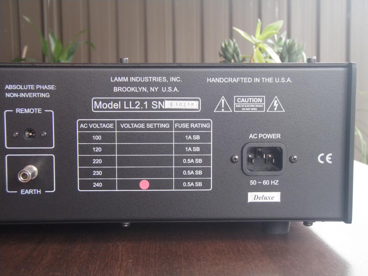 FS:Lamm Deluxe LL 2.1 tube pre amp, made in USA - Stereo, Home Cinema ...