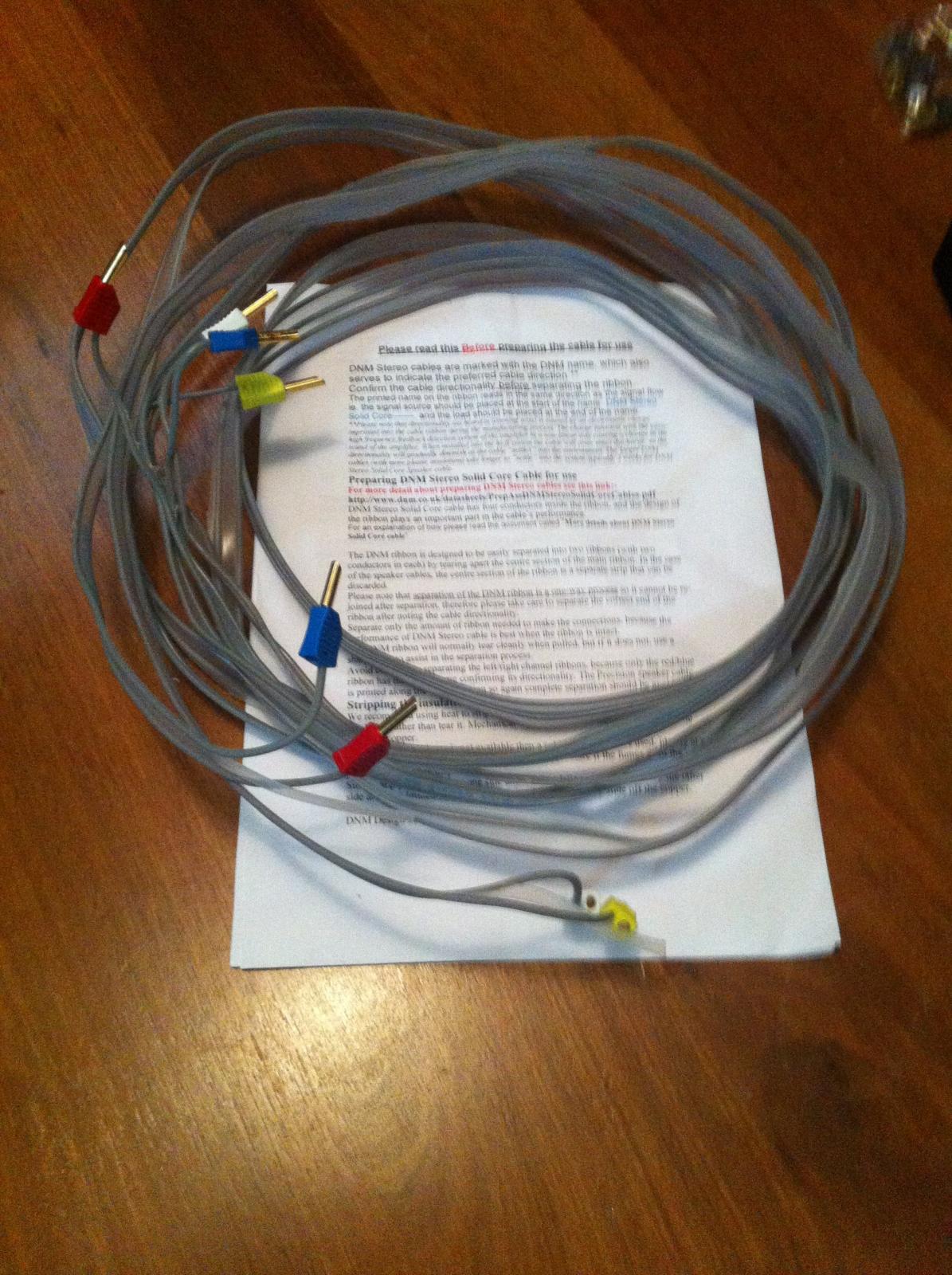 British DNM solid core cable - Ribbon 6 metres in total length - Stereo ...