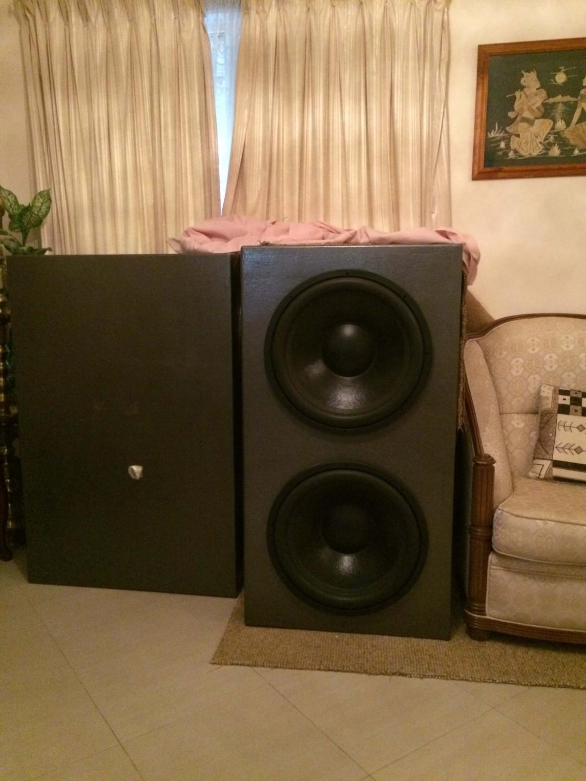 SOLD: Fs - 4 X 18" Exodus Audio Maelstrom Drivers In 2 Enclosures ...