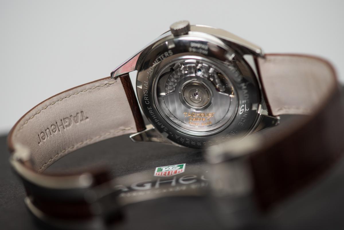 Tag Heuer Twin Time, blue hand GMT version. Immaculate. Brown Leather ...