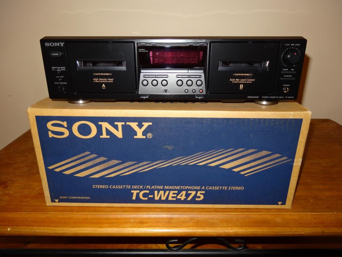 Sony TC-WE475 twin cassette deck - Stereo, Home Cinema, Headphones ...