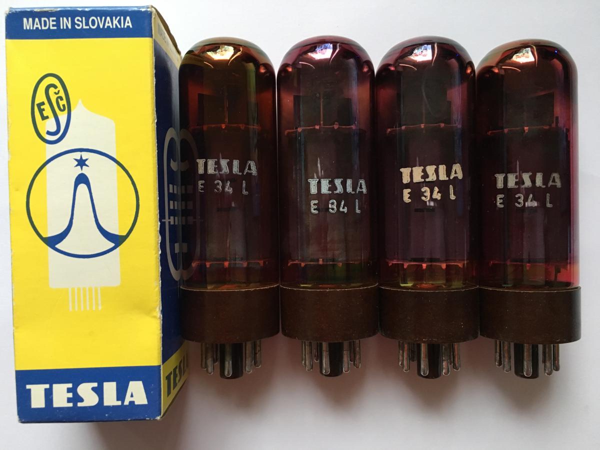 FS:Tesla E34L (EL34) Red Tubes |﻿ Stereo, Home Cinema, Headphones ...