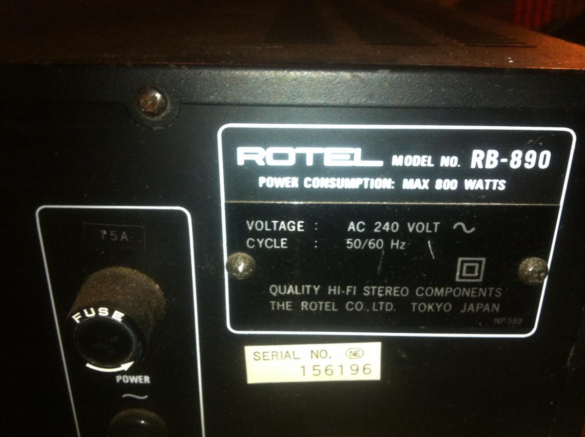 for sale $450 Rotel RB-890 130watts per channel, 800 watts power ...