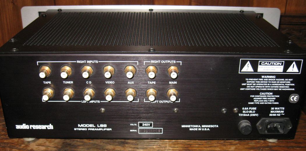 FS: Audio Research LS8 full tube Line State Preamplifier (silver ...