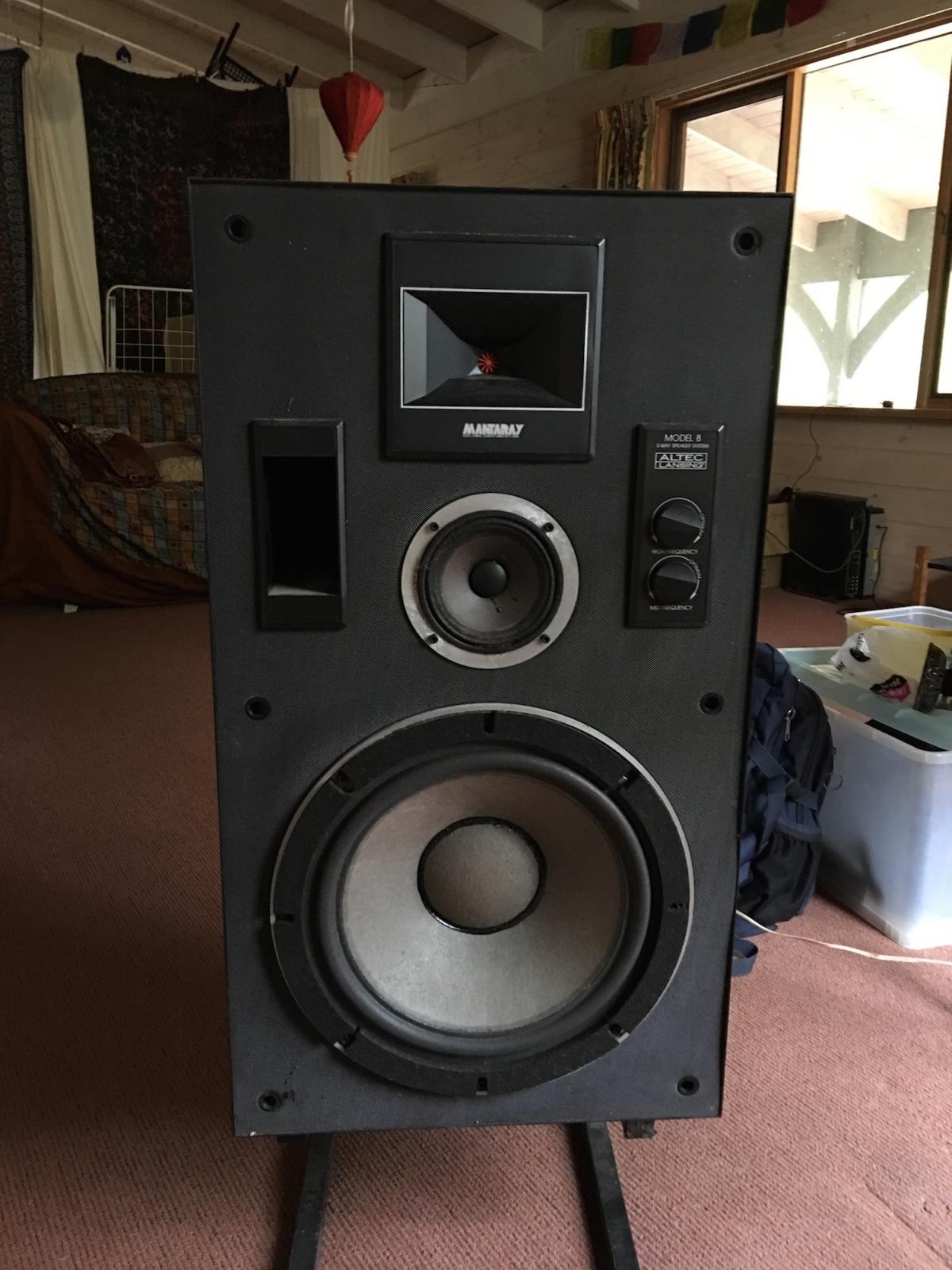 SOLD: FS: Altec Lansing Model 8 Speakers with Mantaray Horns Vintage ...