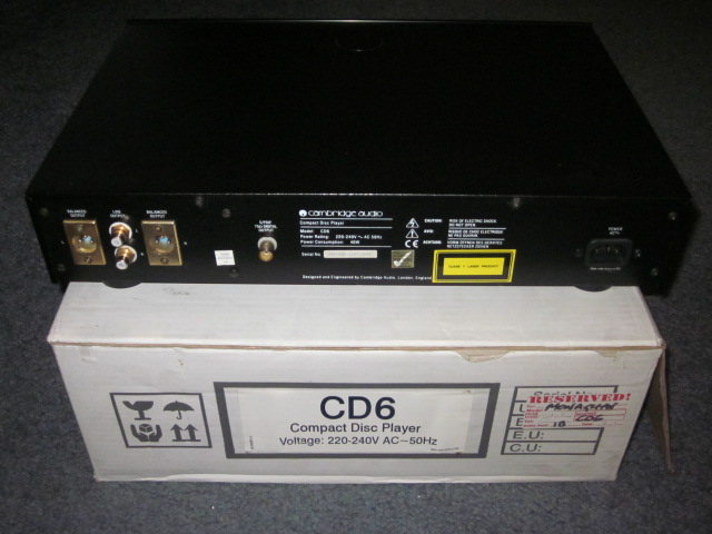 SOLD: FS. Cambridge Audio CD6 - CD Player - Stereo, Home Cinema ...