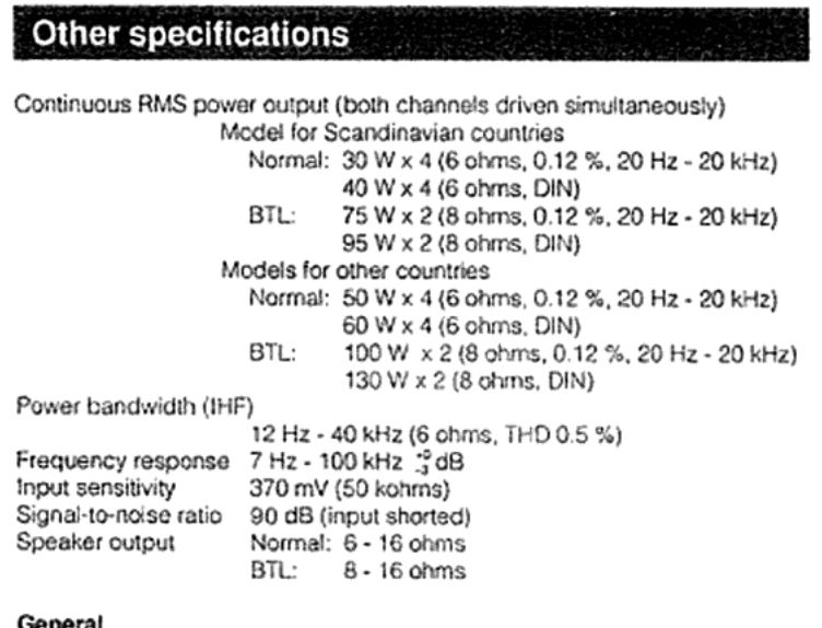 FS: Sony ES components - Stereo, Home Cinema, Headphones Components ...