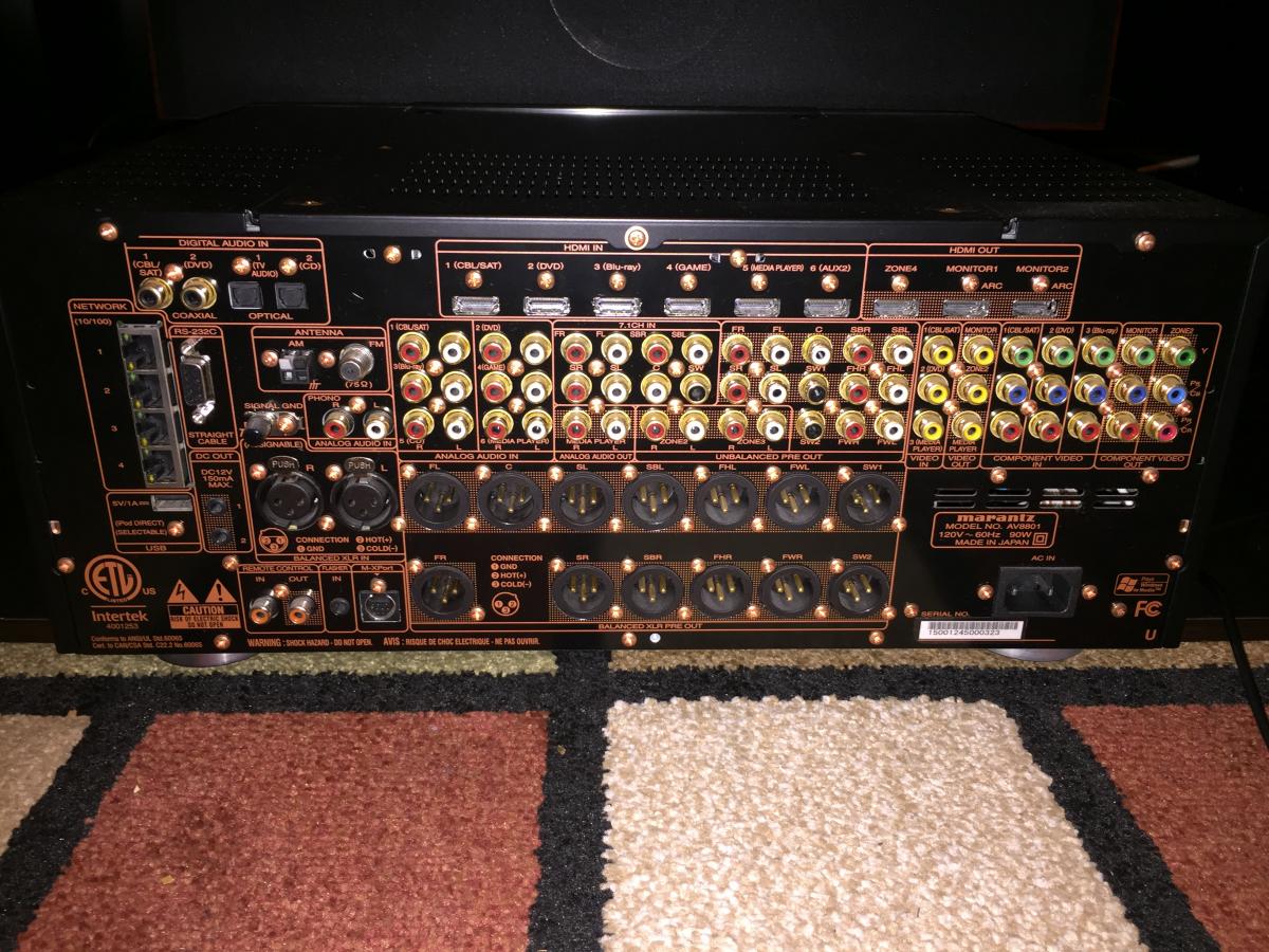 SOLD: Marantz AV 8801 11.2ch A/V Pre Processor |﻿ Stereo, Home Cinema ...