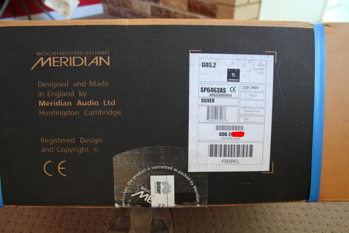 SOLD: FS: Sale Pending - Meridian G06.2 24 Bit CD Player - Brand new ...