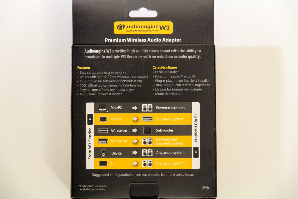 SOLD: FS: Audioengine W3 Premium Wireless Audio Adapter |﻿ Stereo, Home ...