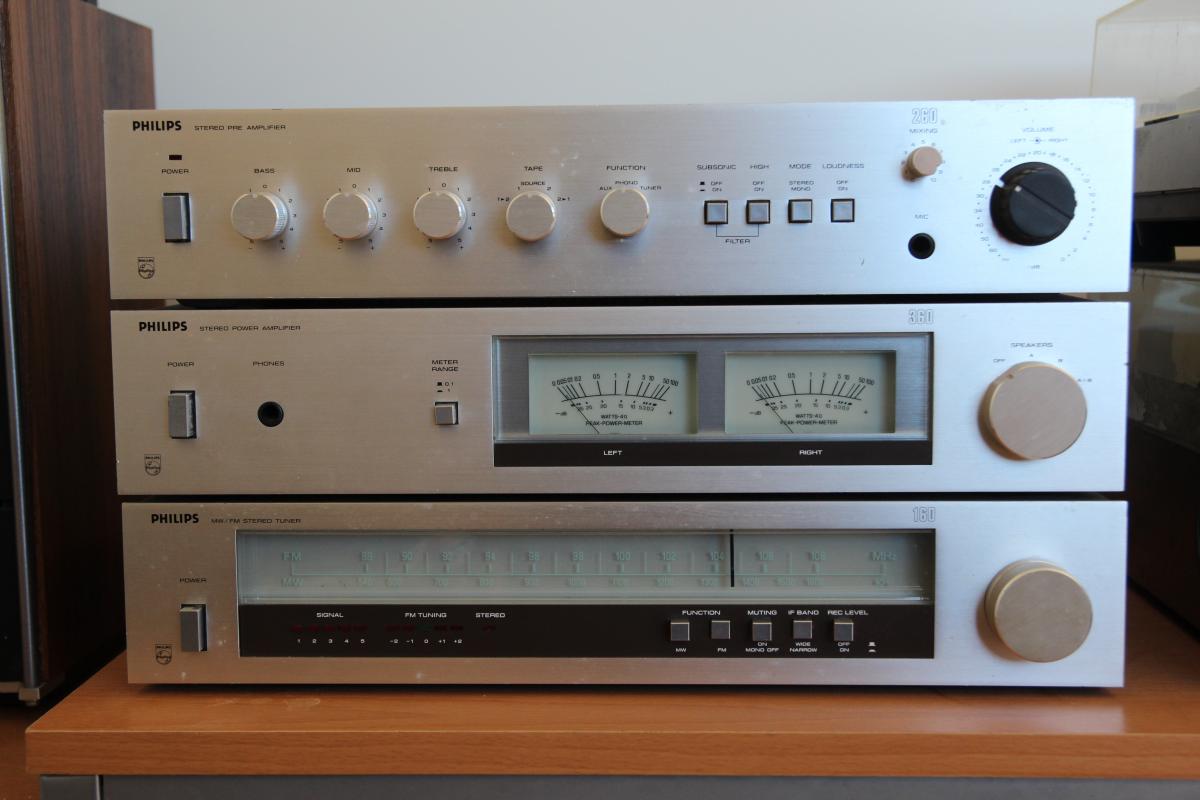 SOLD: FS: Vintage Philips Tuner/Pre/Power Amp Set - Stereo, Home Cinema ...