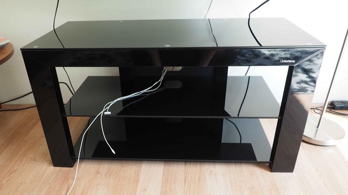FS: (WA) Norstone TV/Hifi Cabinet Black Gloss - Stereo, Home Cinema ...