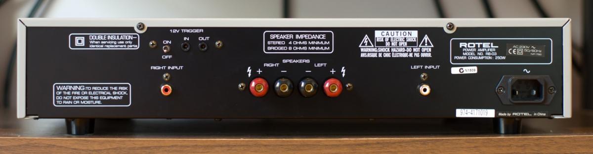SOLD: Rotel RB-03 Power Amplifier - Stereo, Home Cinema, Headphones ...