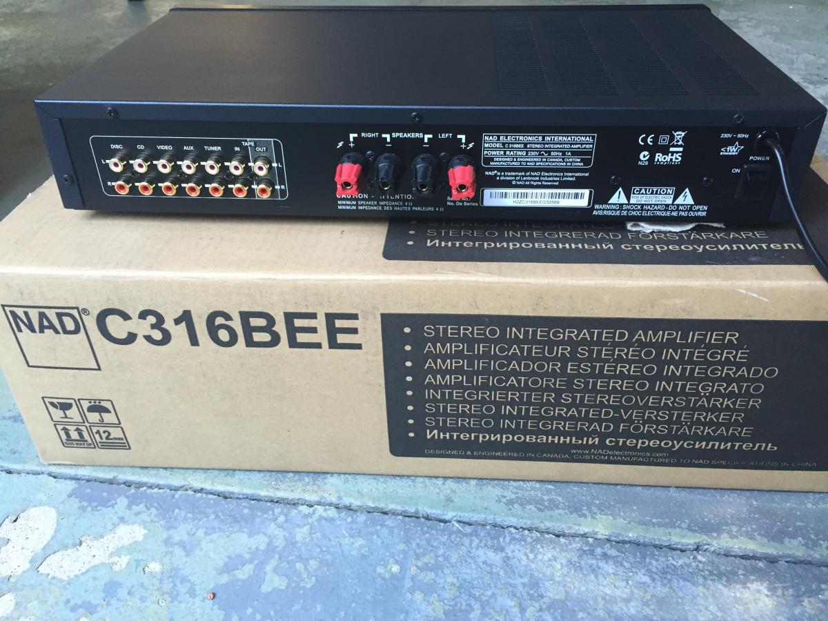 SOLD: FS: NAD C316 BEE Integrated Amplifier - Stereo, Home Cinema ...