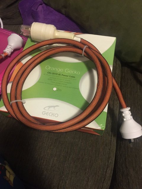 SOLD: FS : Gecko Power Cords |﻿ Stereo, Home Cinema, Headphones Components