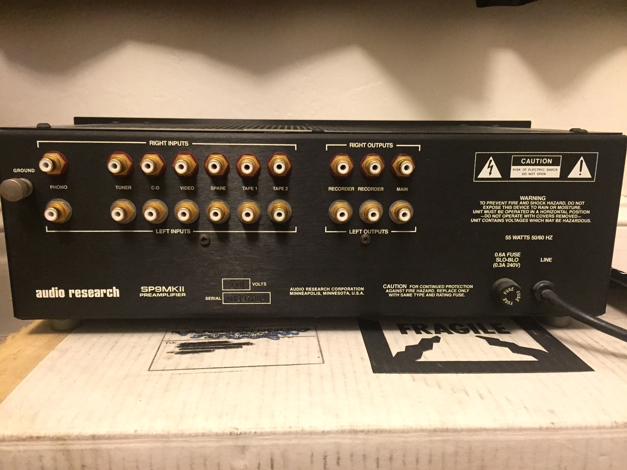 SOLD: SOLD: Audio Research SP9 MK II preamplifier |﻿ Stereo, Home ...