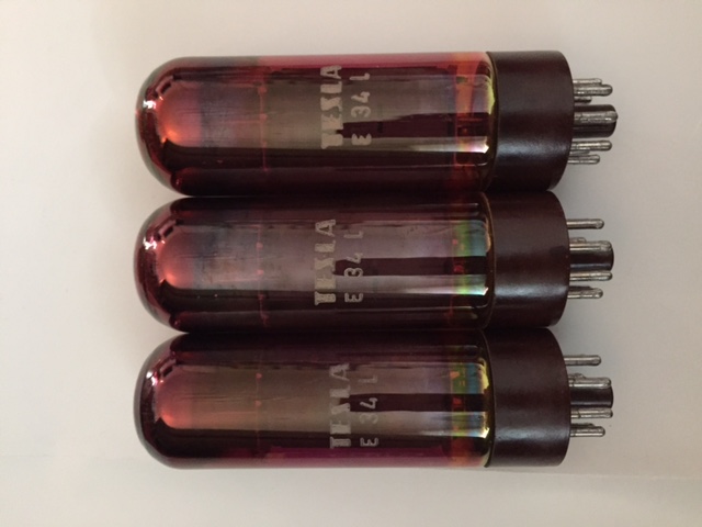 Tesla E34L (EL34) Red Tubes - Stereo, Home Cinema, Headphones ...