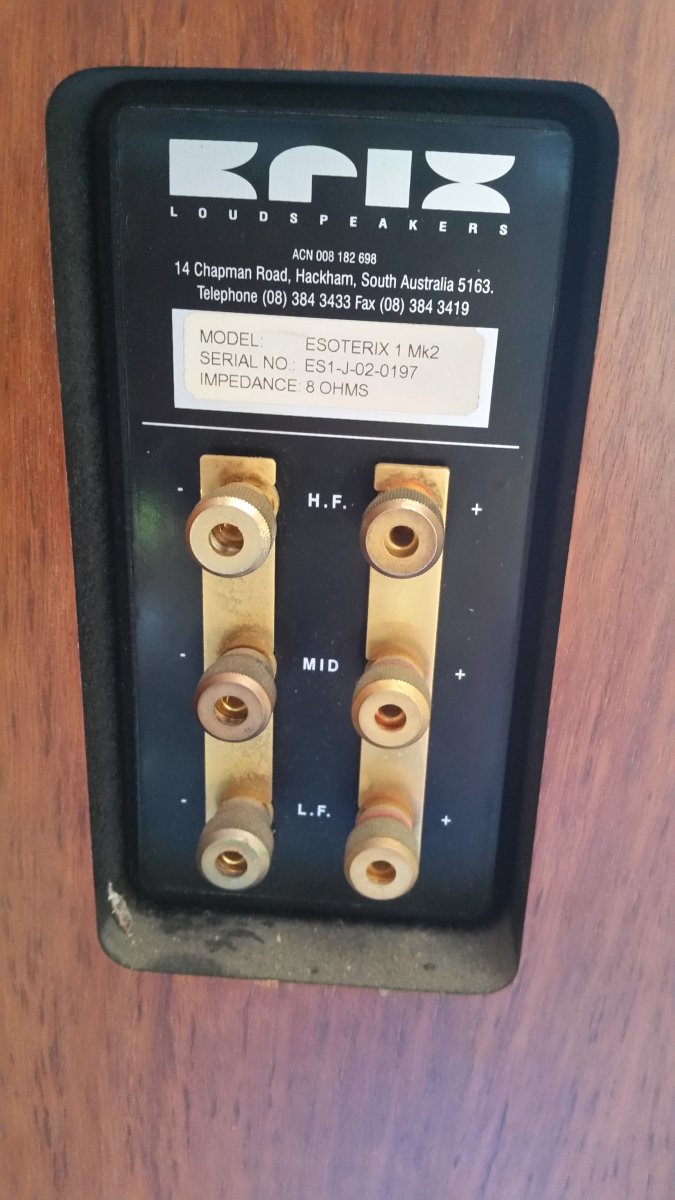 Krix Esoterix MK2 Speakers In Jarrah veneer |﻿ Stereo, Home Cinema ...