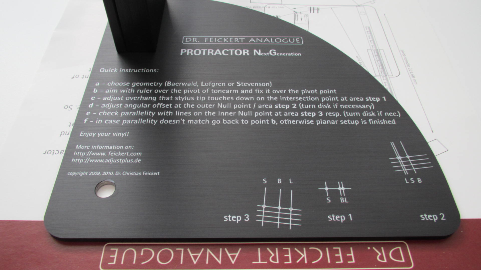 SOLD: FS: Dr Feickert Analogue Protractor NG |﻿ Stereo, Home Cinema ...