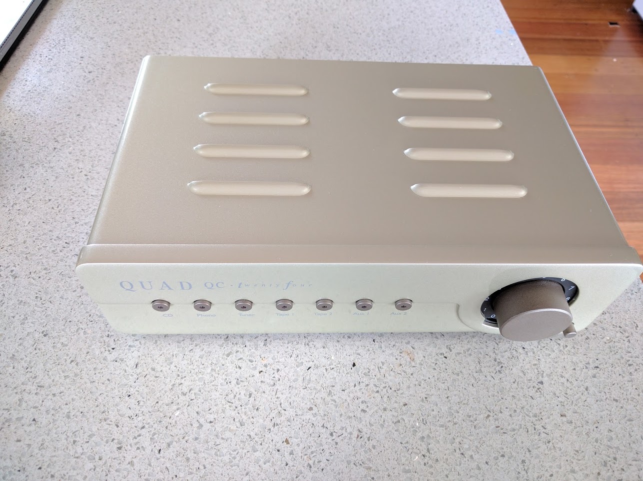 SOLD Quad QC24 valve preamp (without optional phono stage) - Stereo ...