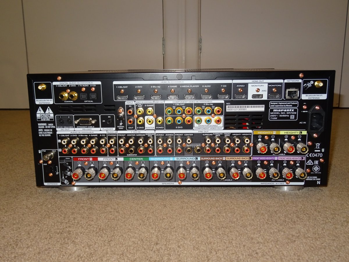 Marantz SR7009 9.2 Network A/V Receiver with Dolby Atmos - Stereo, Home ...