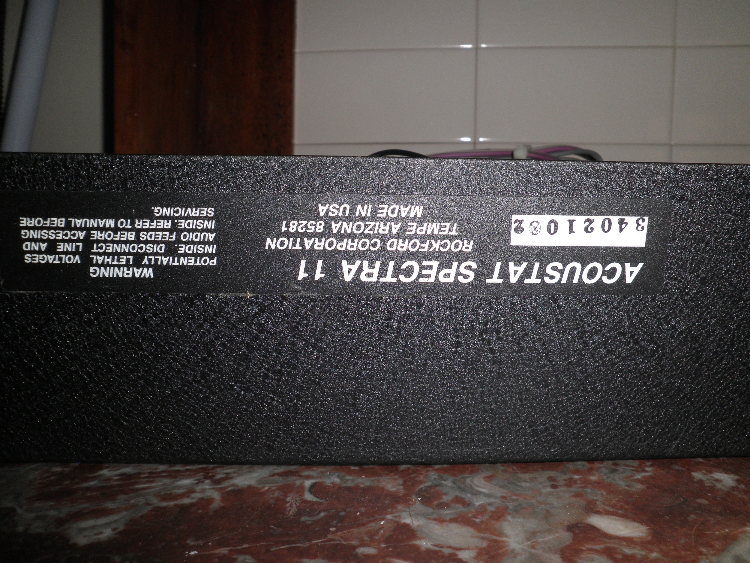 ACOUSTAT SPECTRA 11 ELECTROSTATIC SPEAKERS INTERFACES/CROSSOVERS PAIR ...