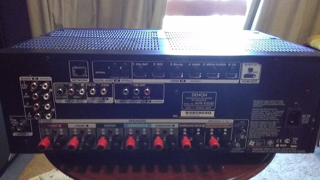 DENON X2000 7.1 HOME THEATRE RECEIVER - Stereo, Home Cinema, Headphones ...