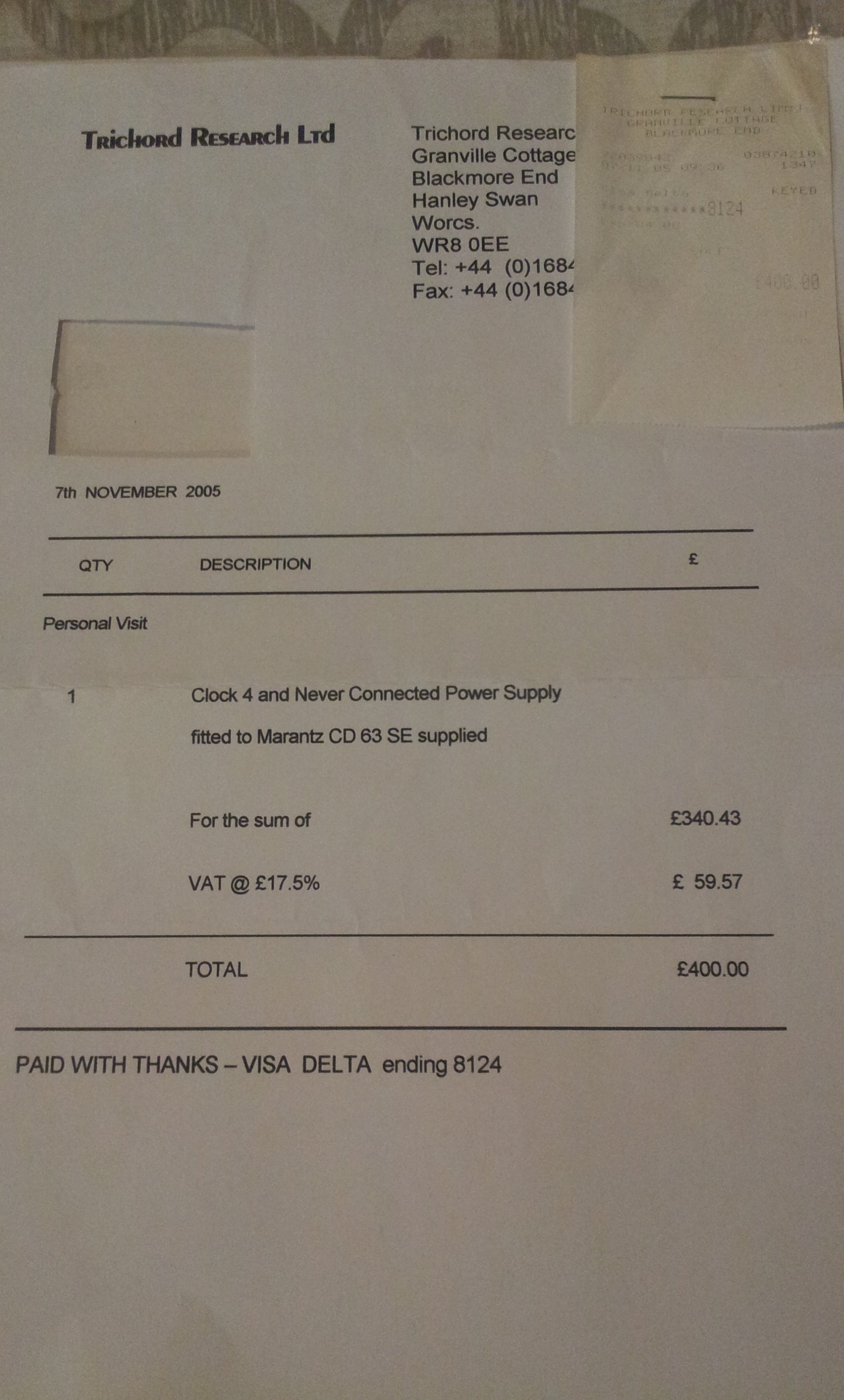 FS: Marantz CD63SE with Trichord Research Clock 4 and Power Supply ...