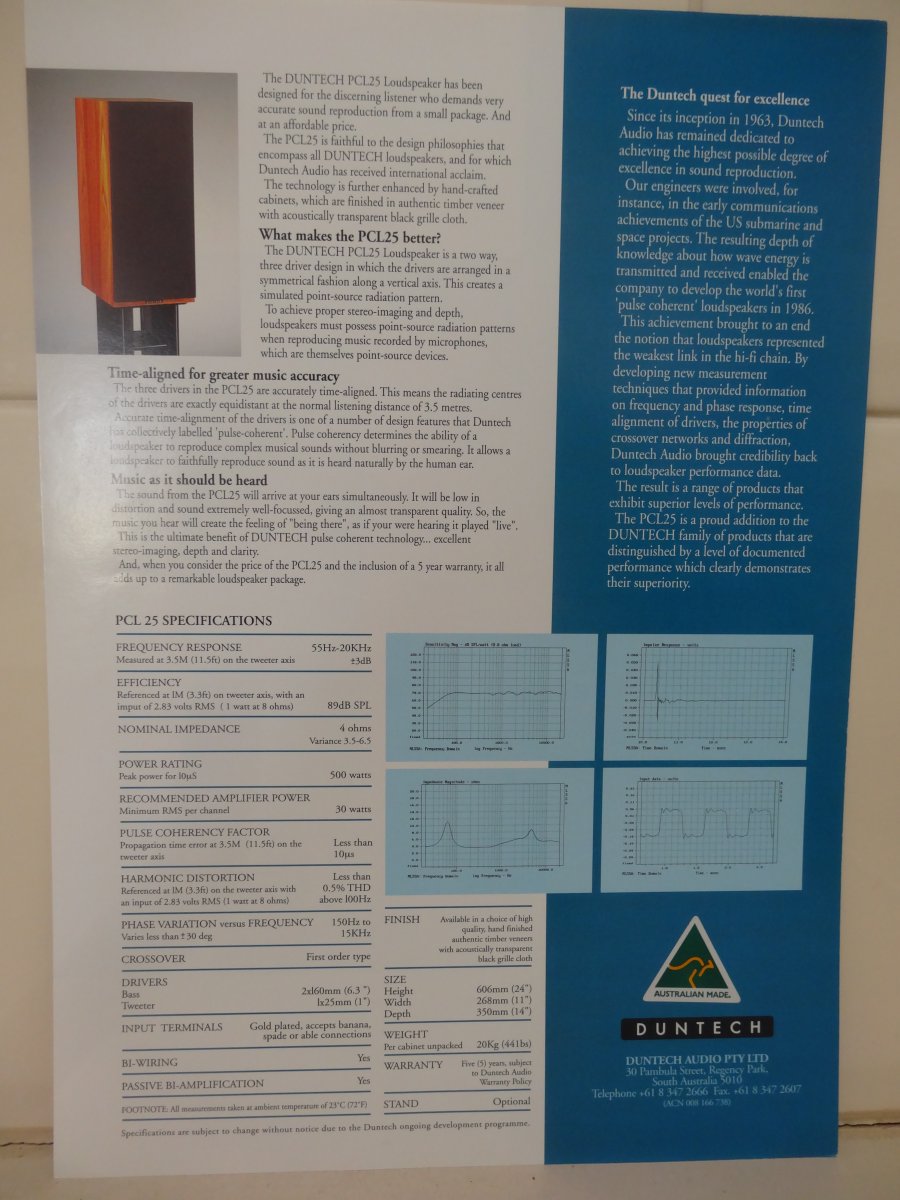 Duntech Speakers PCL-25 - Speakers, Soundbars and Subwoofers - StereoNET