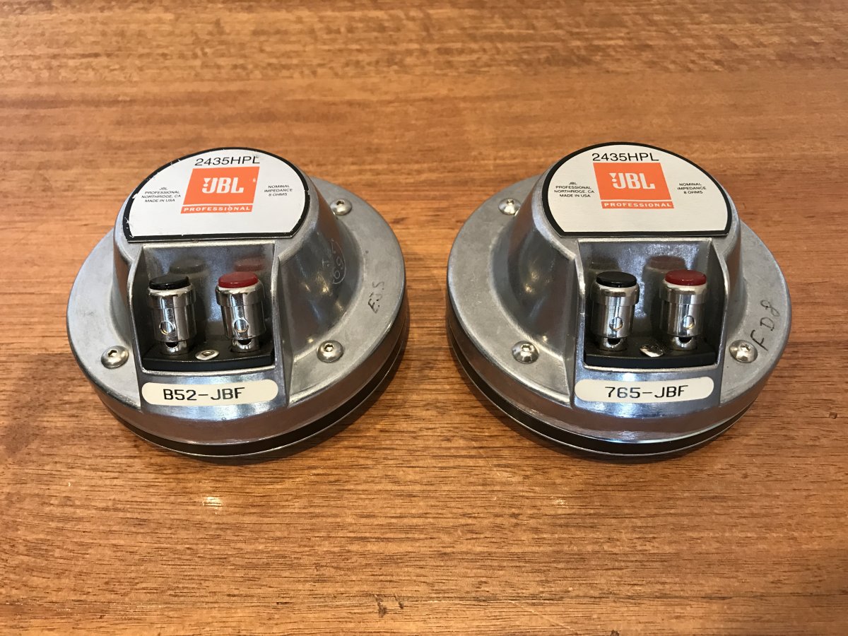 FS: JBL 2435HPL Compression Driver Pair with Beryllium Diaphragm ...