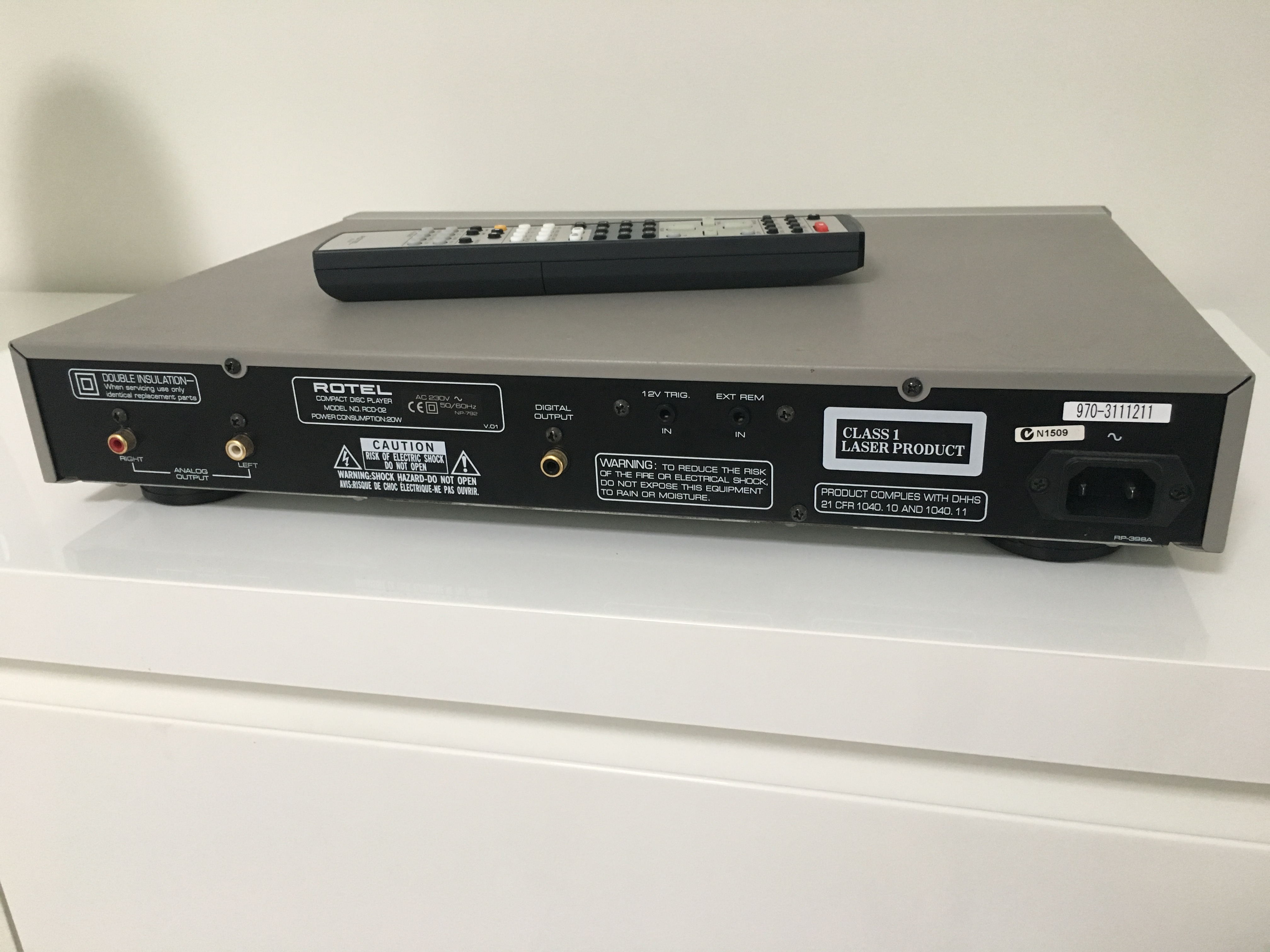 FS: ROTEL RCD-02 HDCD CD PLAYER - Stereo, Home Cinema, Headphones ...