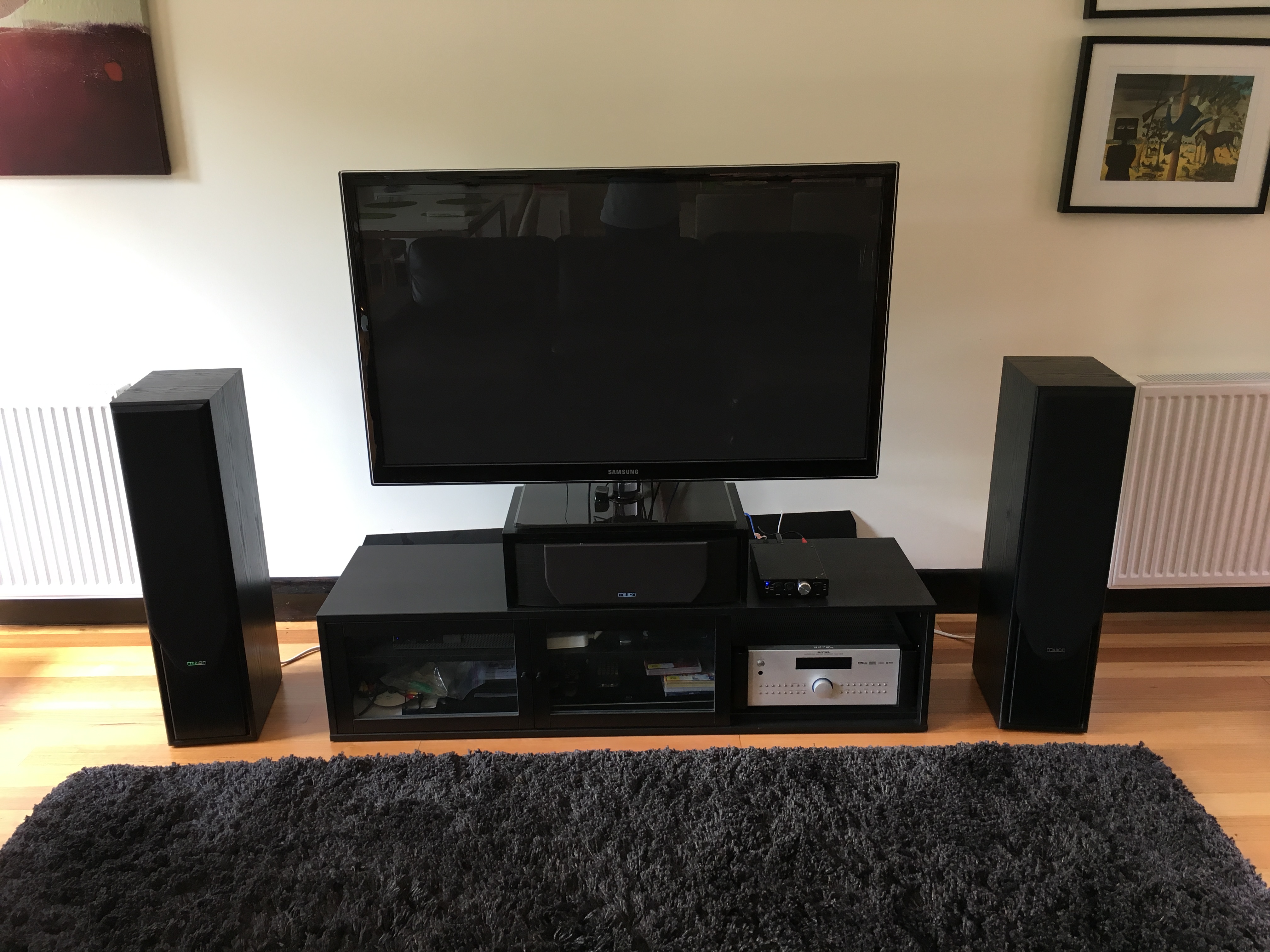 SOLD: Mission 734 floorstander speakers - plus M7C2 centre - Stereo ...