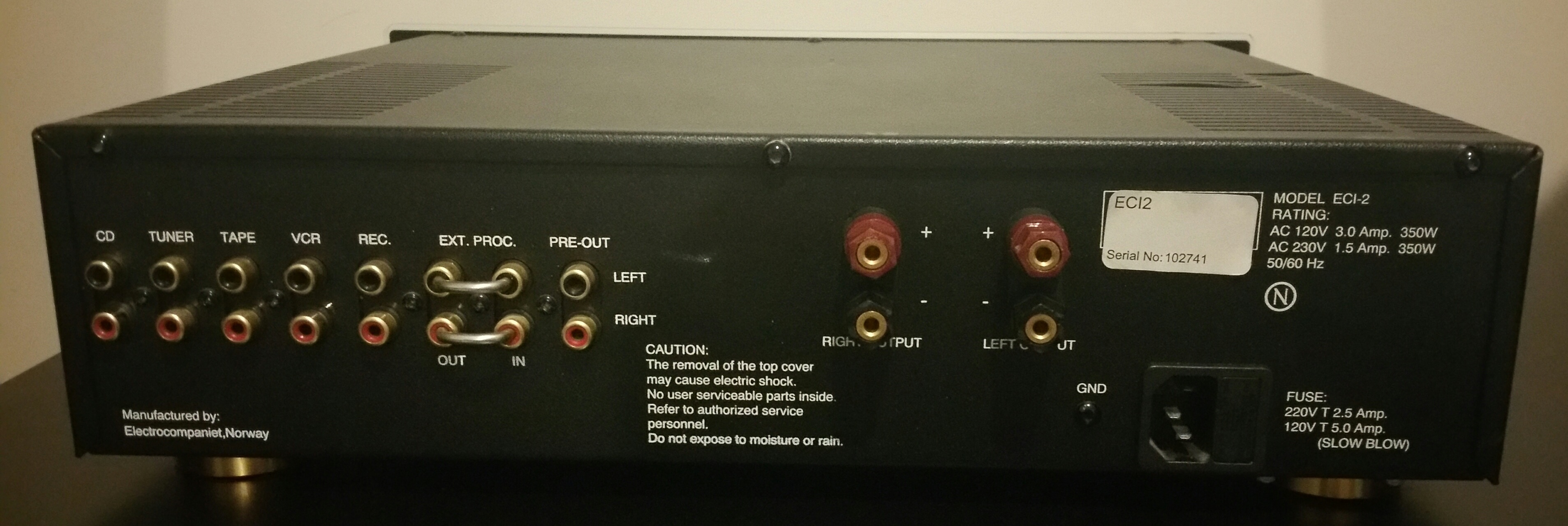 FS: ELECTROCOMPANIET ECI-2 CLASS A INTEGRATED AMPLIFIER - Stereo, Home ...