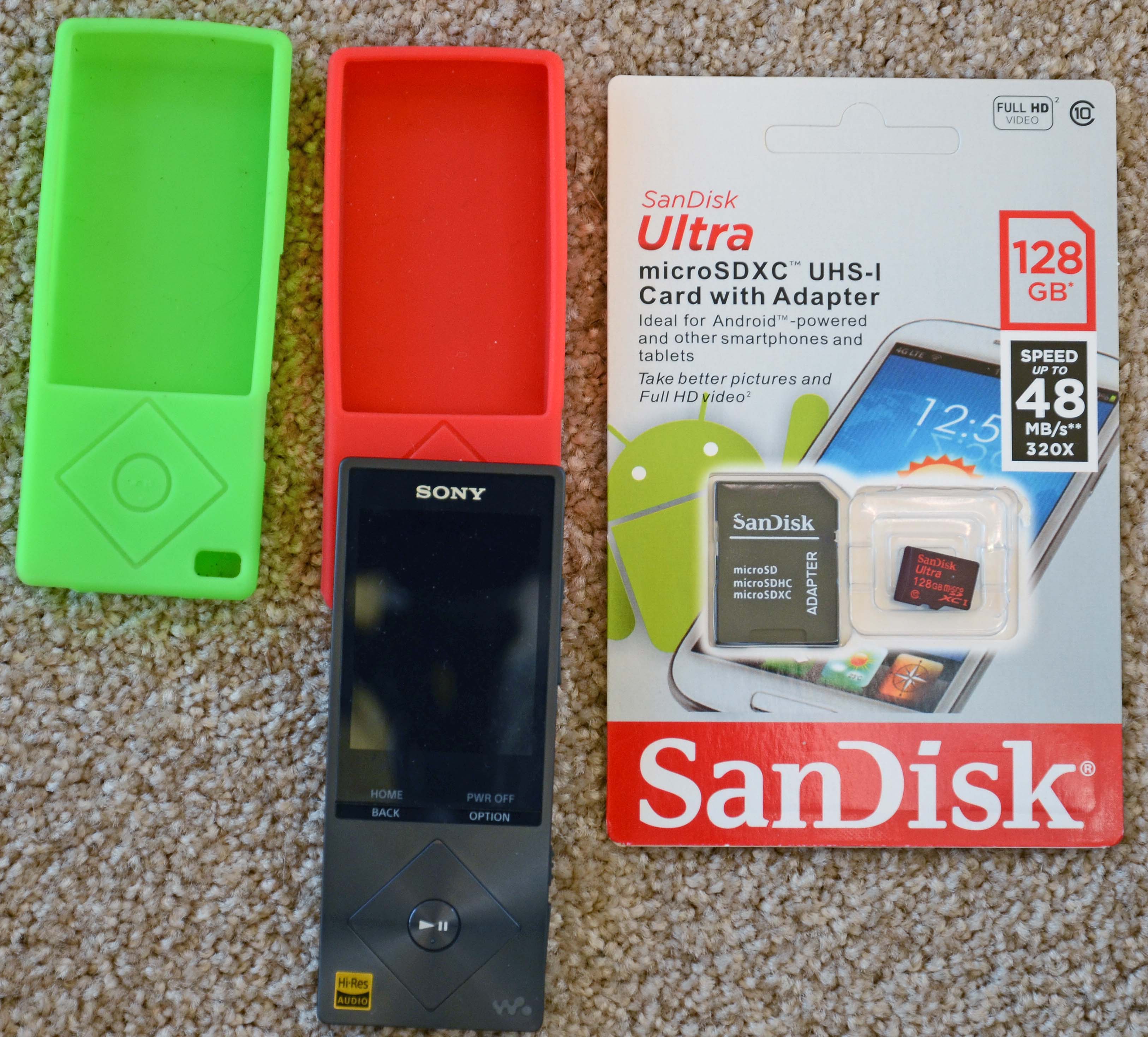 SOLD - FS: SONY A25 portable player with 128GB card & cover - Stereo ...