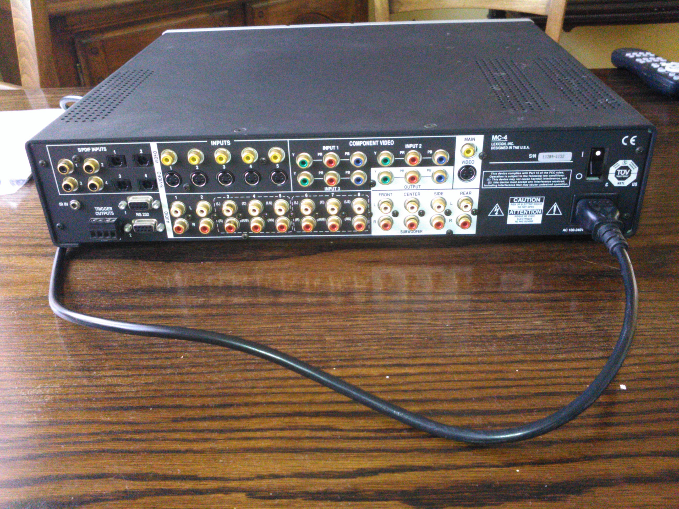 FS: Lexicon MC-4 Home Theatre Processor / Preamplifier (PHOTOS WORKING ...