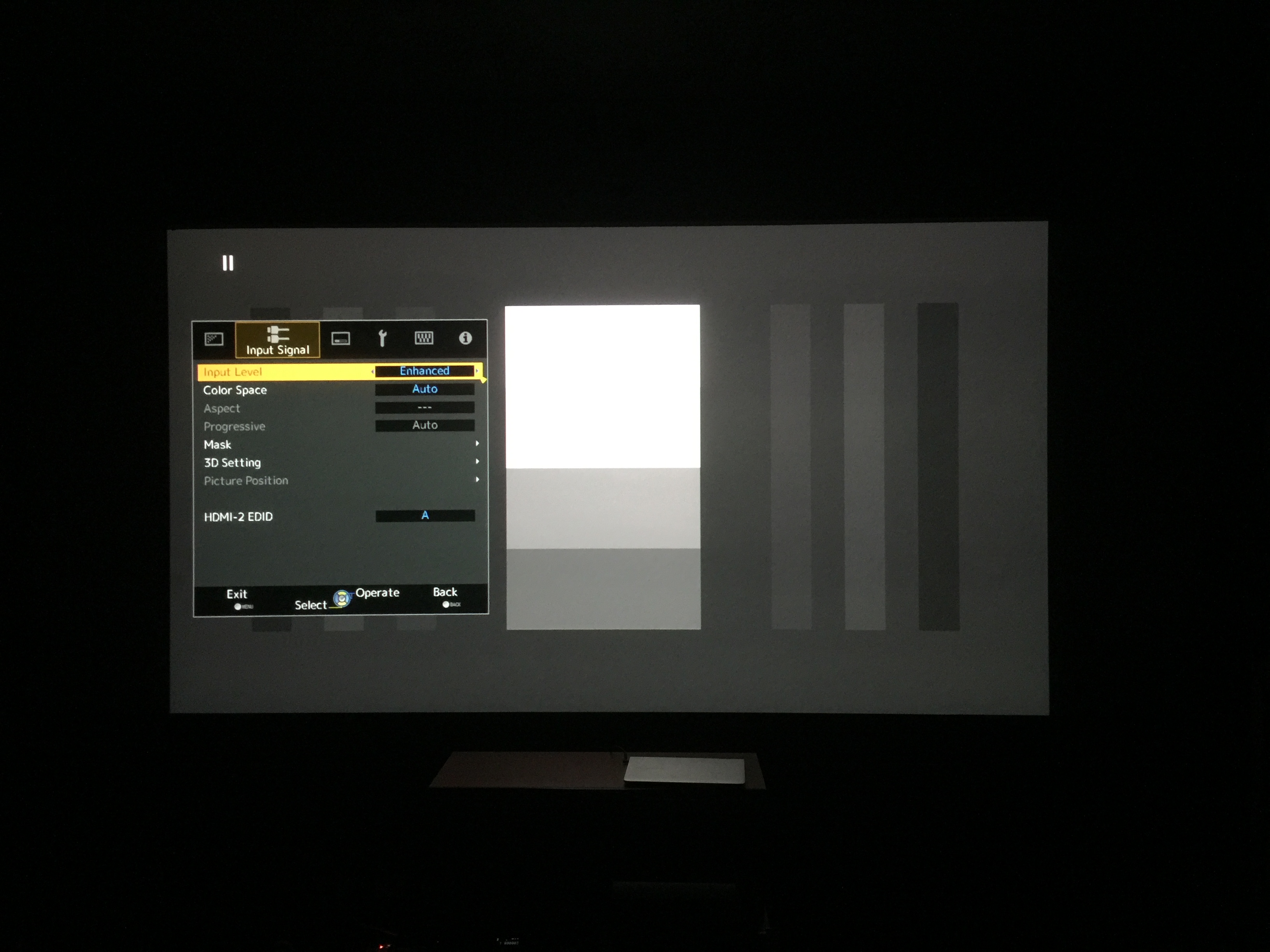 Projector calibration - Picture & Screen Calibration - StereoNET