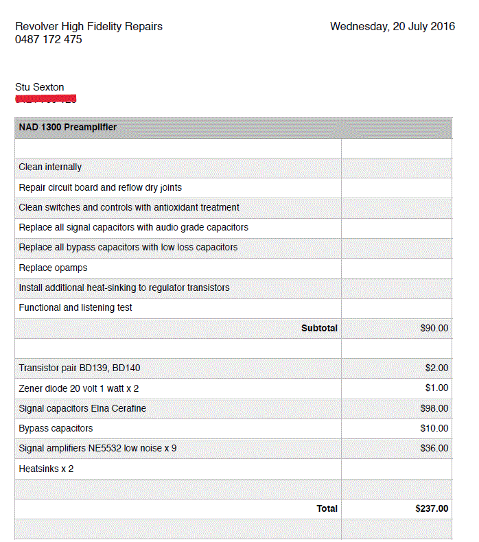 FS: NAD Monitor Series (1987)1300 Preamp & 2600 Power amp pair ...