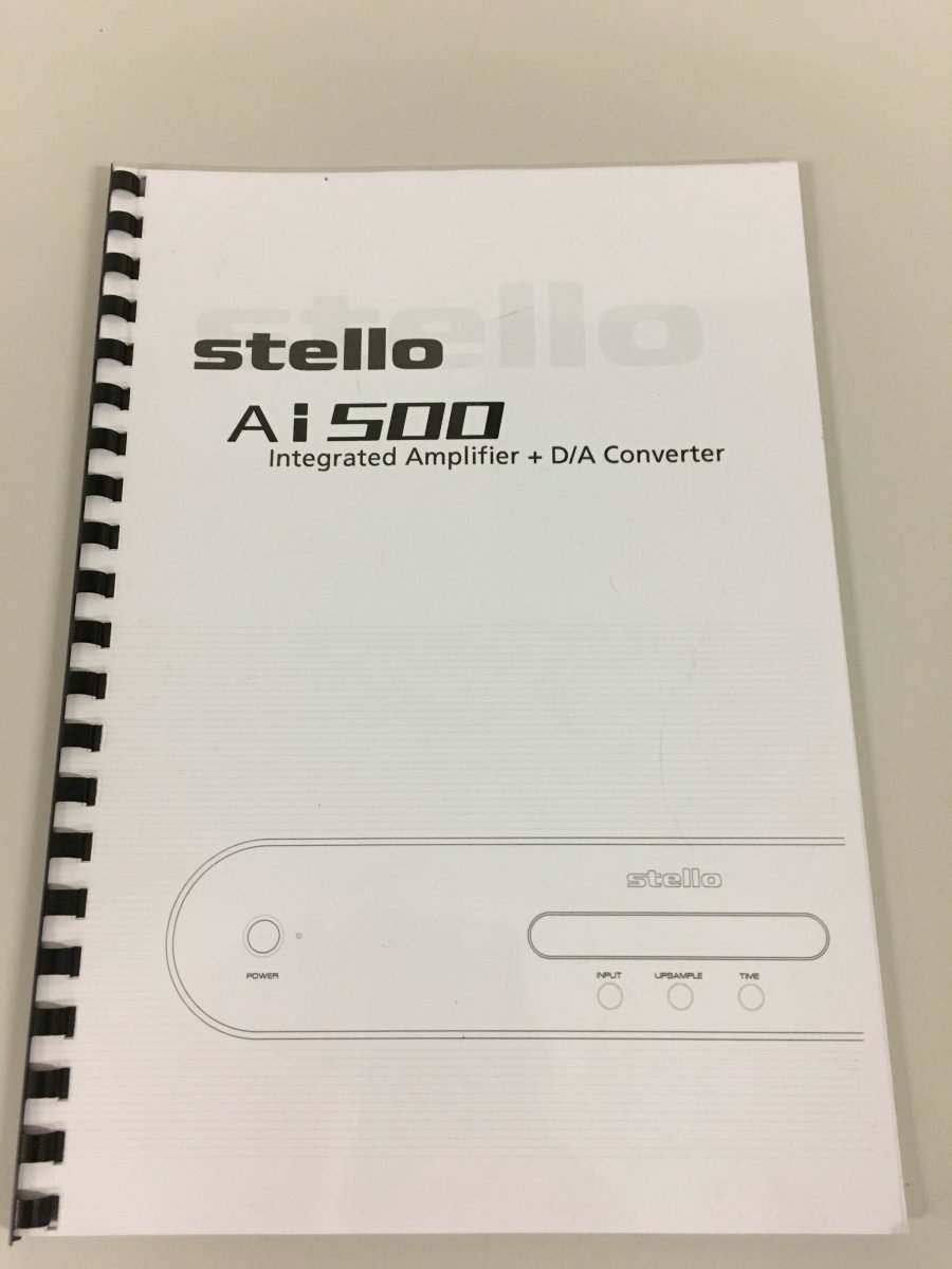 SOLD: FS: Stello AI500 Integrated amp with DAC |﻿ Stereo, Home Cinema ...