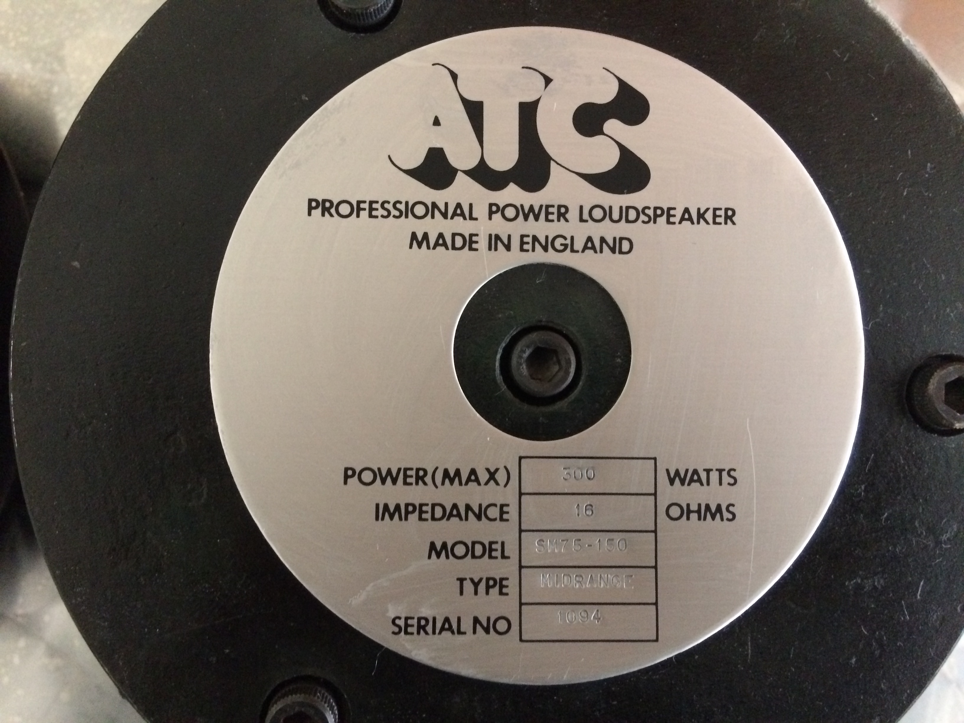 SOLD: ATC SM75-150 Mid Range Driver x2 16ohm Sale Pending - Stereo ...