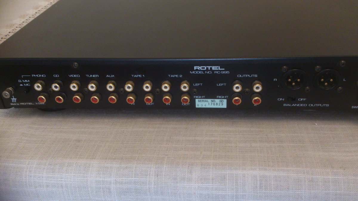 SOLD: Rotel RC 995 preamp - Stereo, Home Cinema, Headphones Components ...