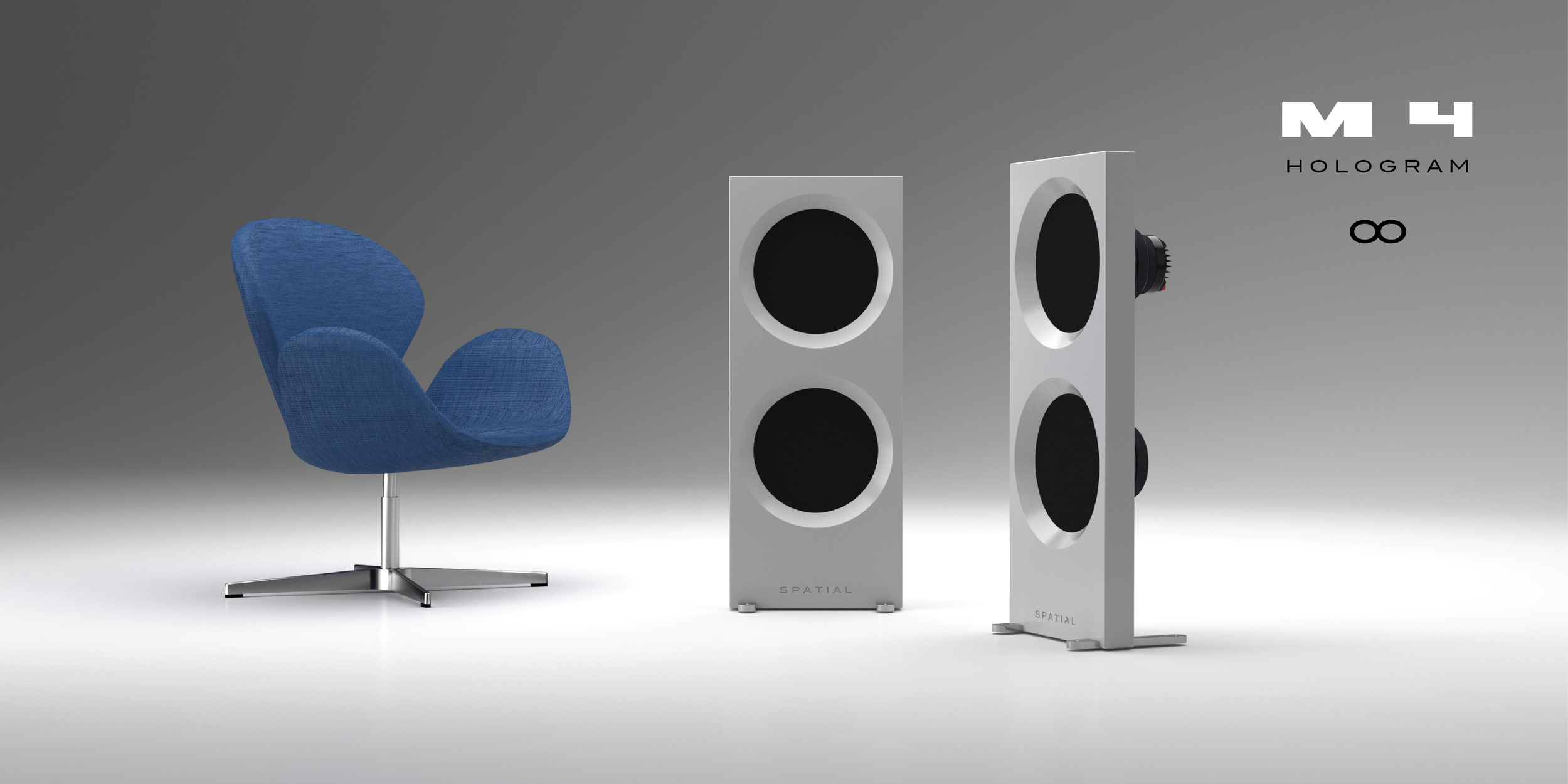 Spatial Audio Hologram M4 Turbo S - Rare floorstanding open baffle ...