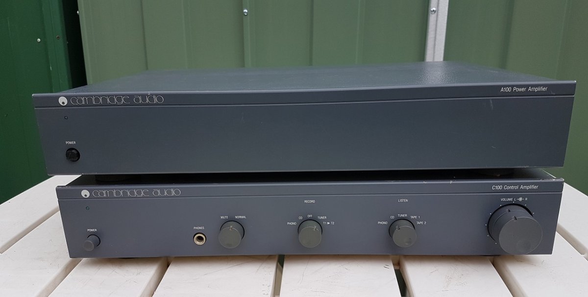 SOLD: FS: Cambridge audio pre + power amplifier A100 C100 - Stereo ...
