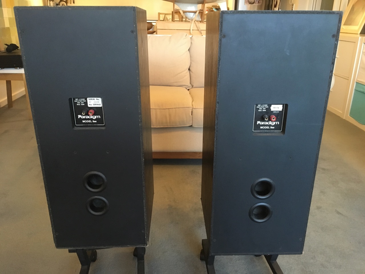 FS: Paradigm 9SE floor standing speakers - Stereo, Home Cinema ...