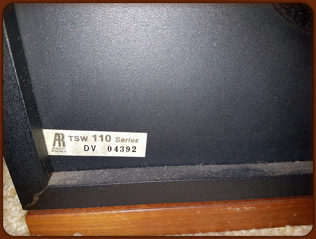 SOLD: FS: [Mel] AR TSW-110 (need re-foam) |﻿ Stereo, Home Cinema ...