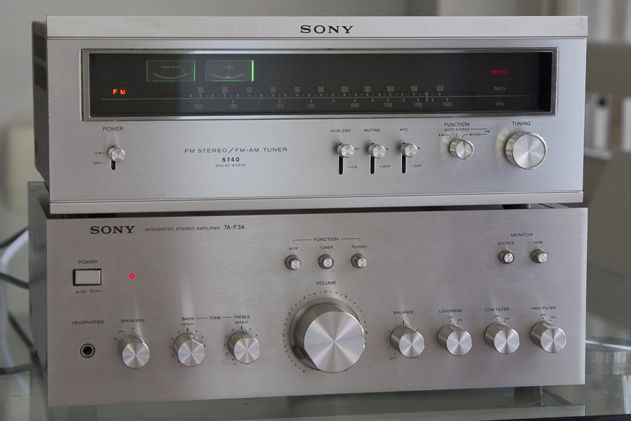 SOLD: Vintage 1970s Sony TA-F3 Amp, ST-5140 Tuner - Stereo, Home Cinema ...