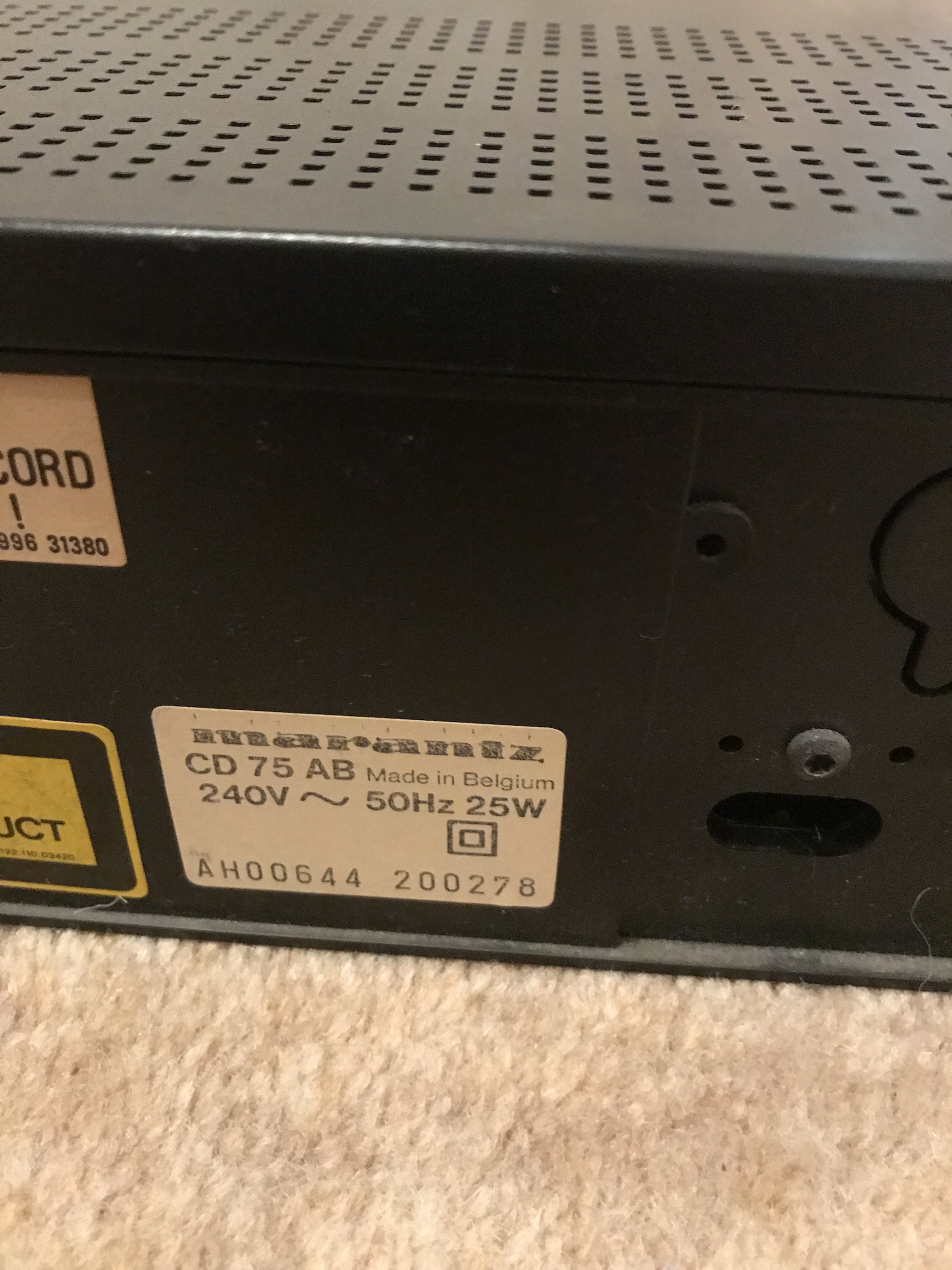 SOLD: FS: Marantz CD75 Mk1 - Stereo, Home Cinema, Headphones Components ...