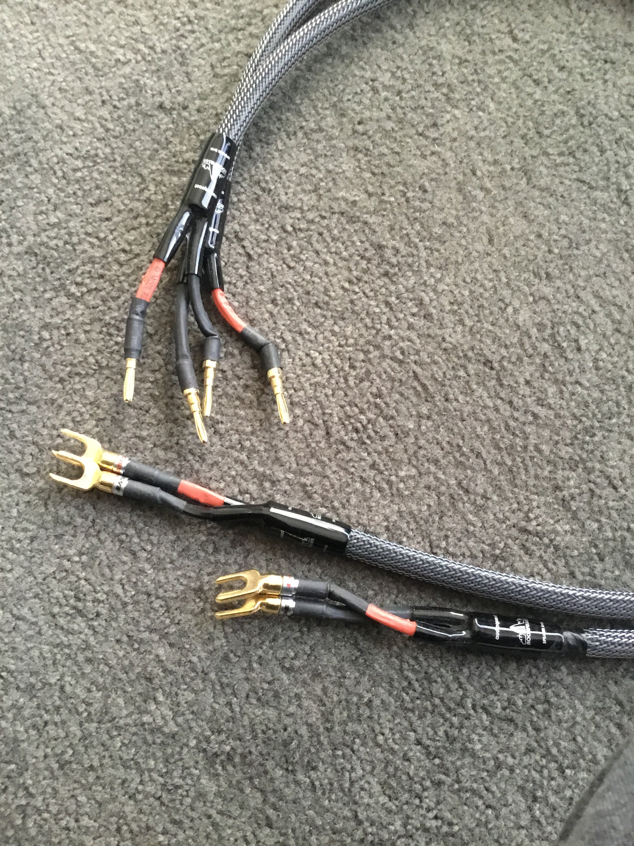 Audioquest speaker cables 1.1m |﻿ Stereo, Home Cinema, Headphones ...