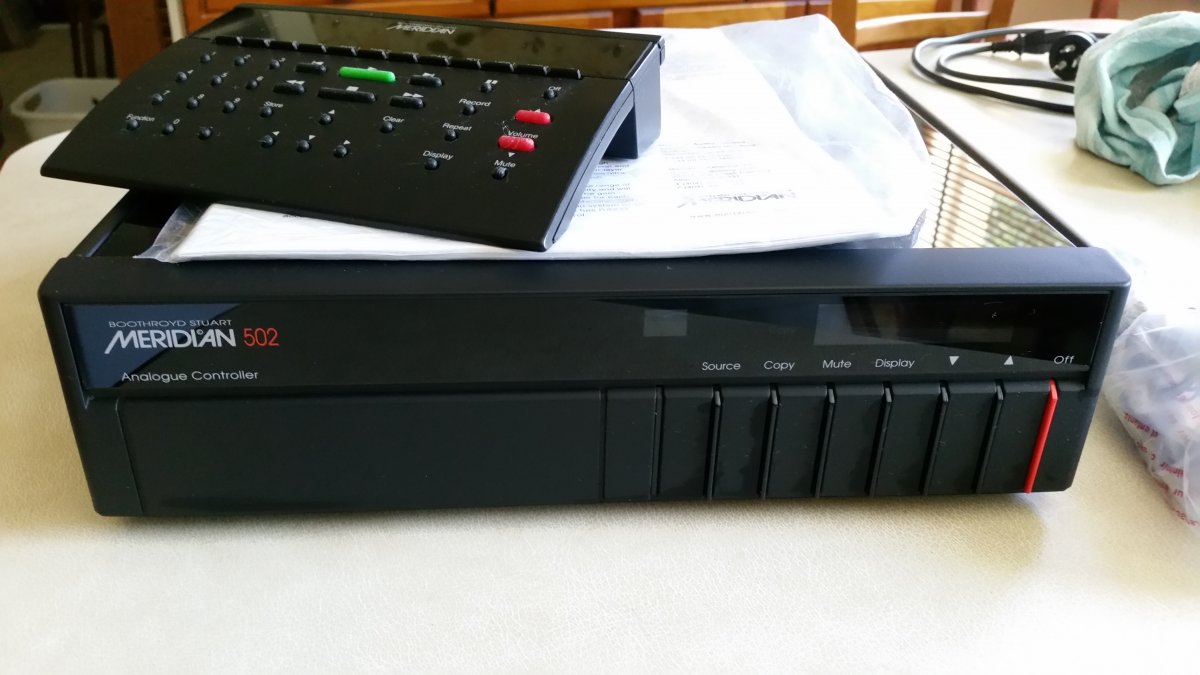SOLD: FS: Meridian 502 Control preamplifier - Stereo, Home Cinema ...