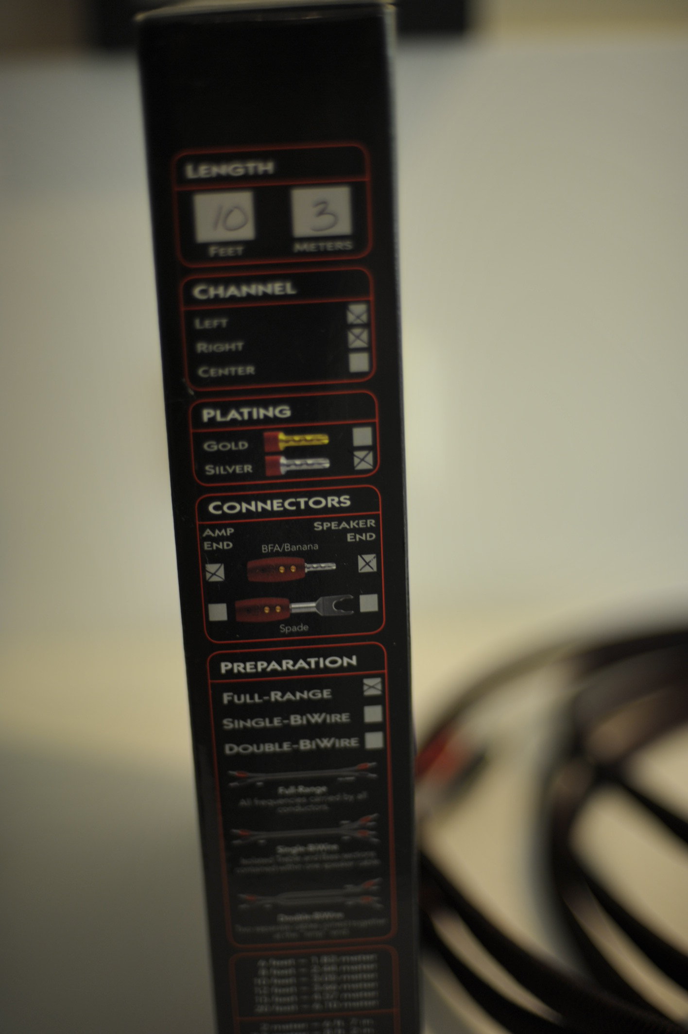 FS: Audioquest Comet 3m speaker cables - Stereo, Home Cinema ...