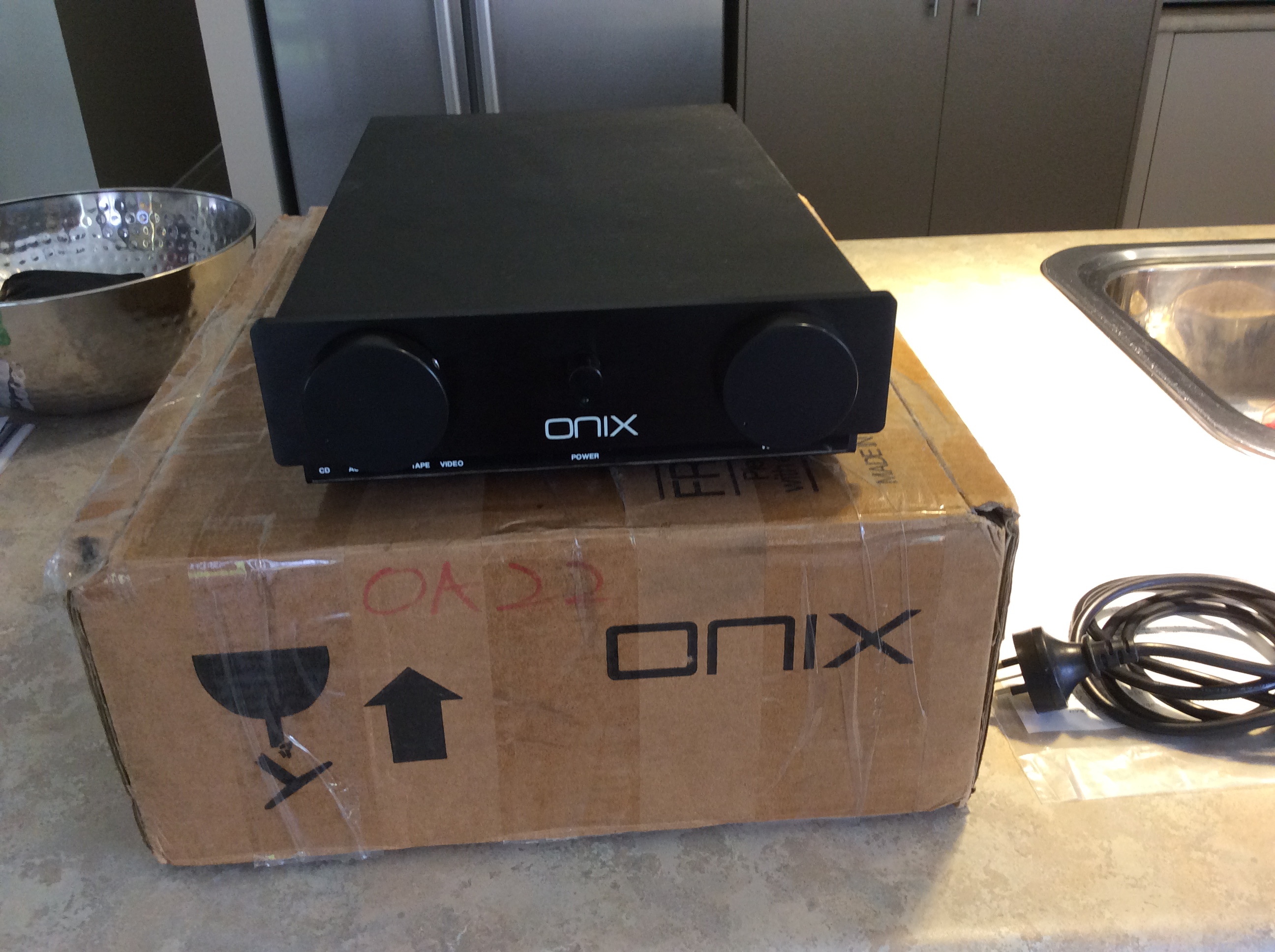 Onix oa 22 class A integrated amplifier (boxed) incl postage - Stereo ...